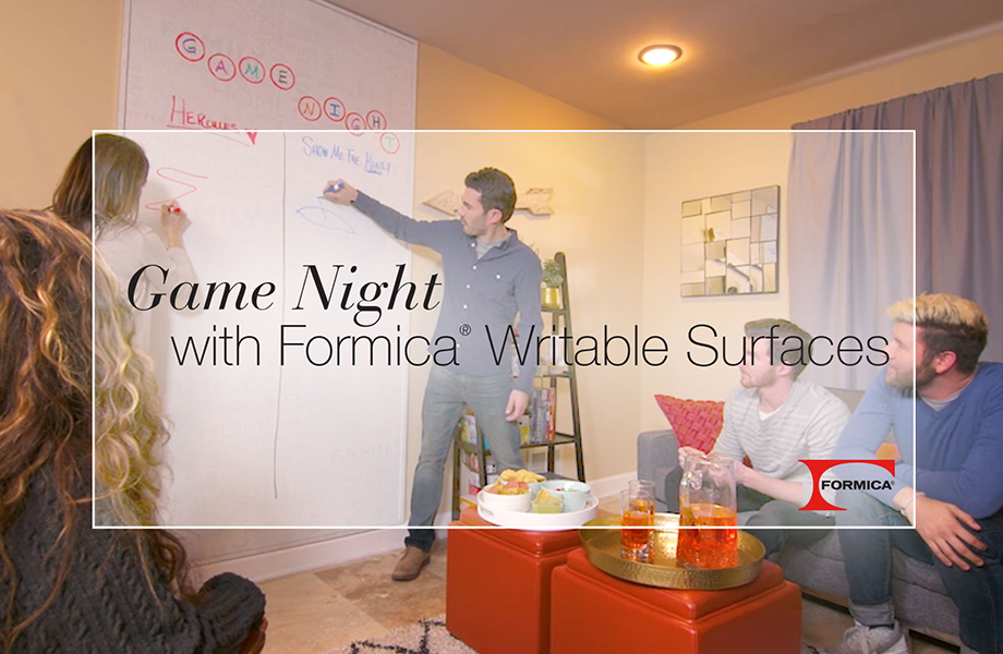 Create the Ultimate Game Night with Formica® Writable Surfaces