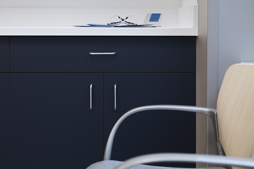 Doctors office with the cabinets in High Pressure Laminate HPL Formica ...