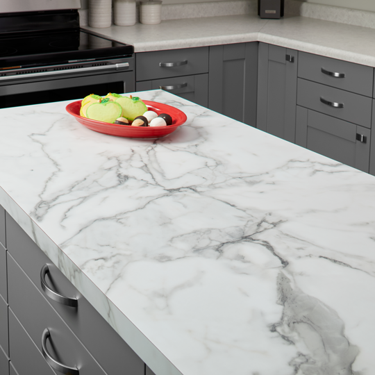 White Carrara Laminate Countertop