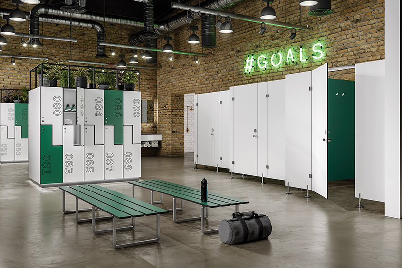 Laminate Lockers, Cubicles and Furniture | Formica® Washroom Collection