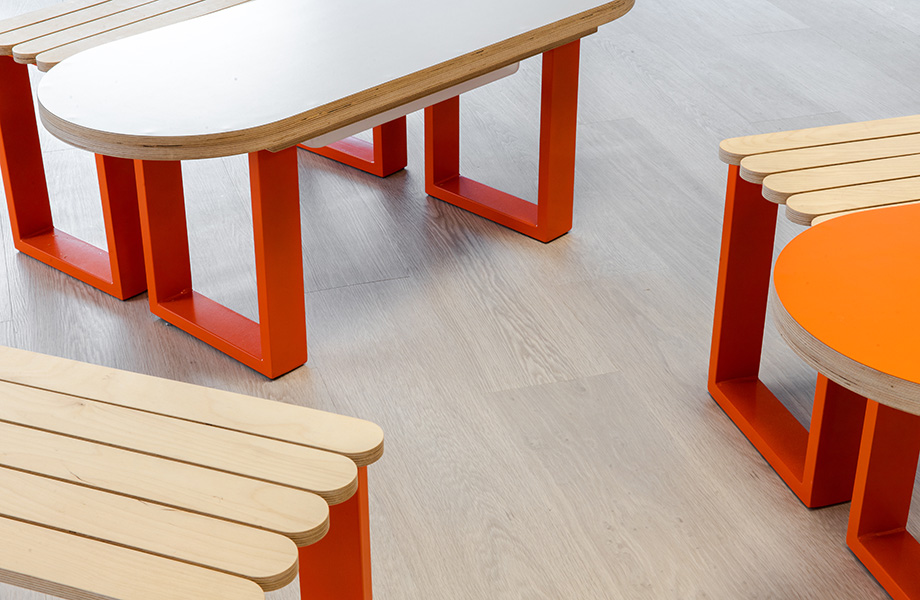 Bespoke furniture created for Sense Hub | Formica Group