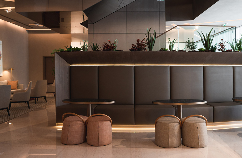 Marble Effect and Metals help create impressive hotel interior ...