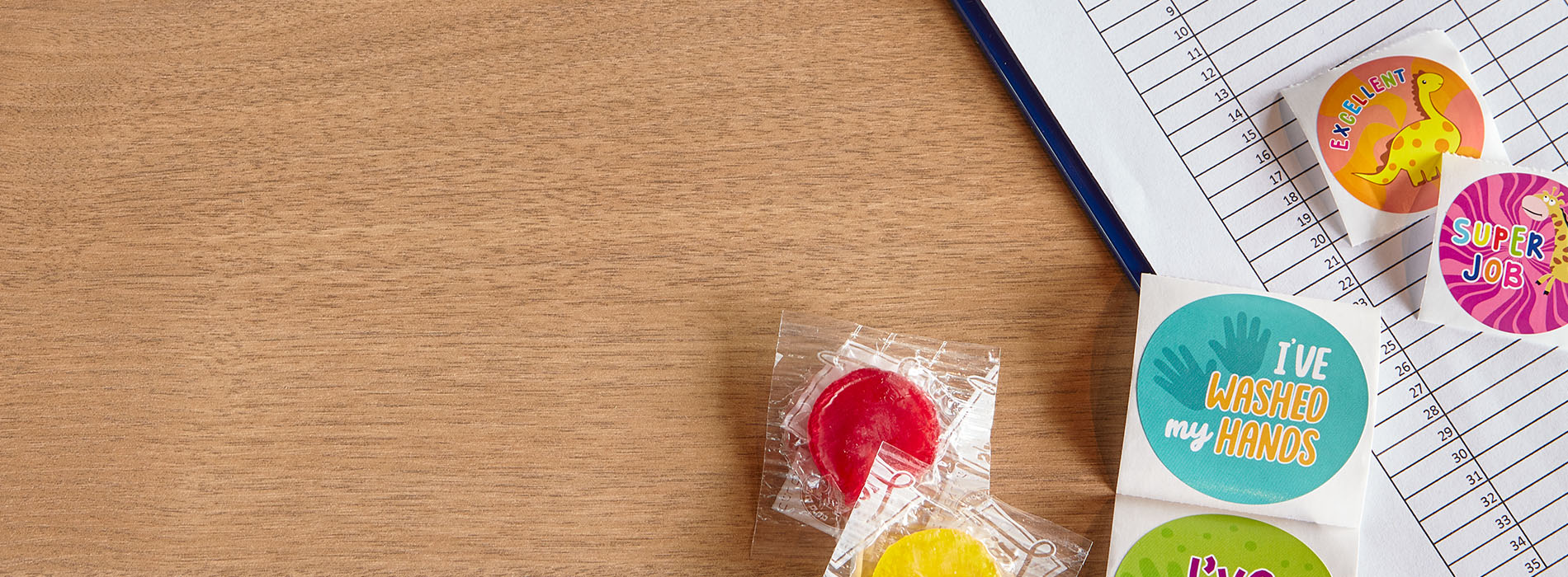 Counter in Doctor's Office with Reward Stickers in Formica® Laminate in ...