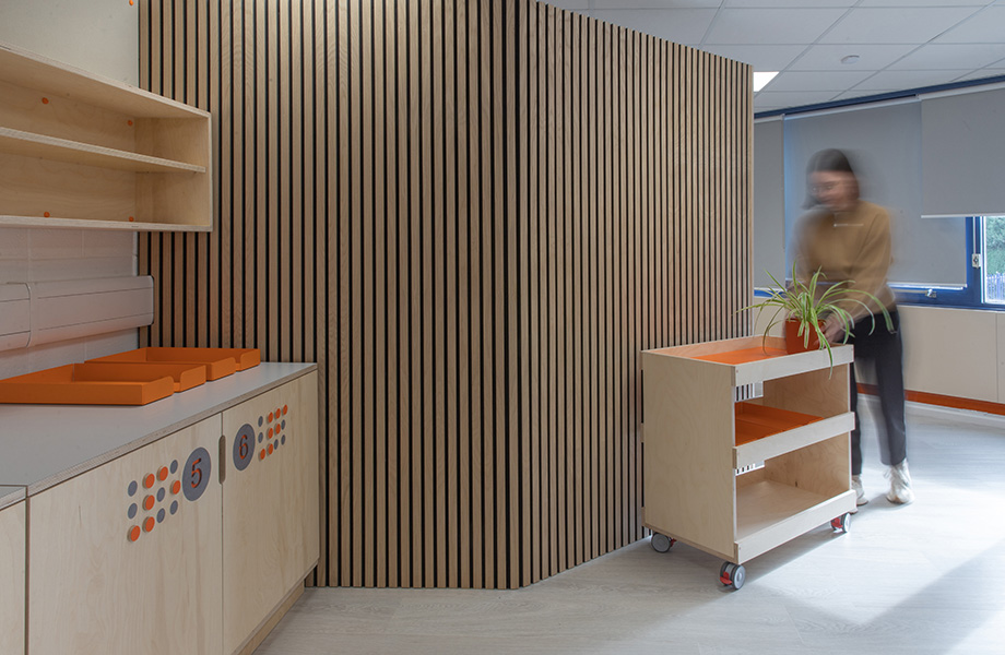 Maatmeubilair ontworpen voor Sense Hub | Formica Group